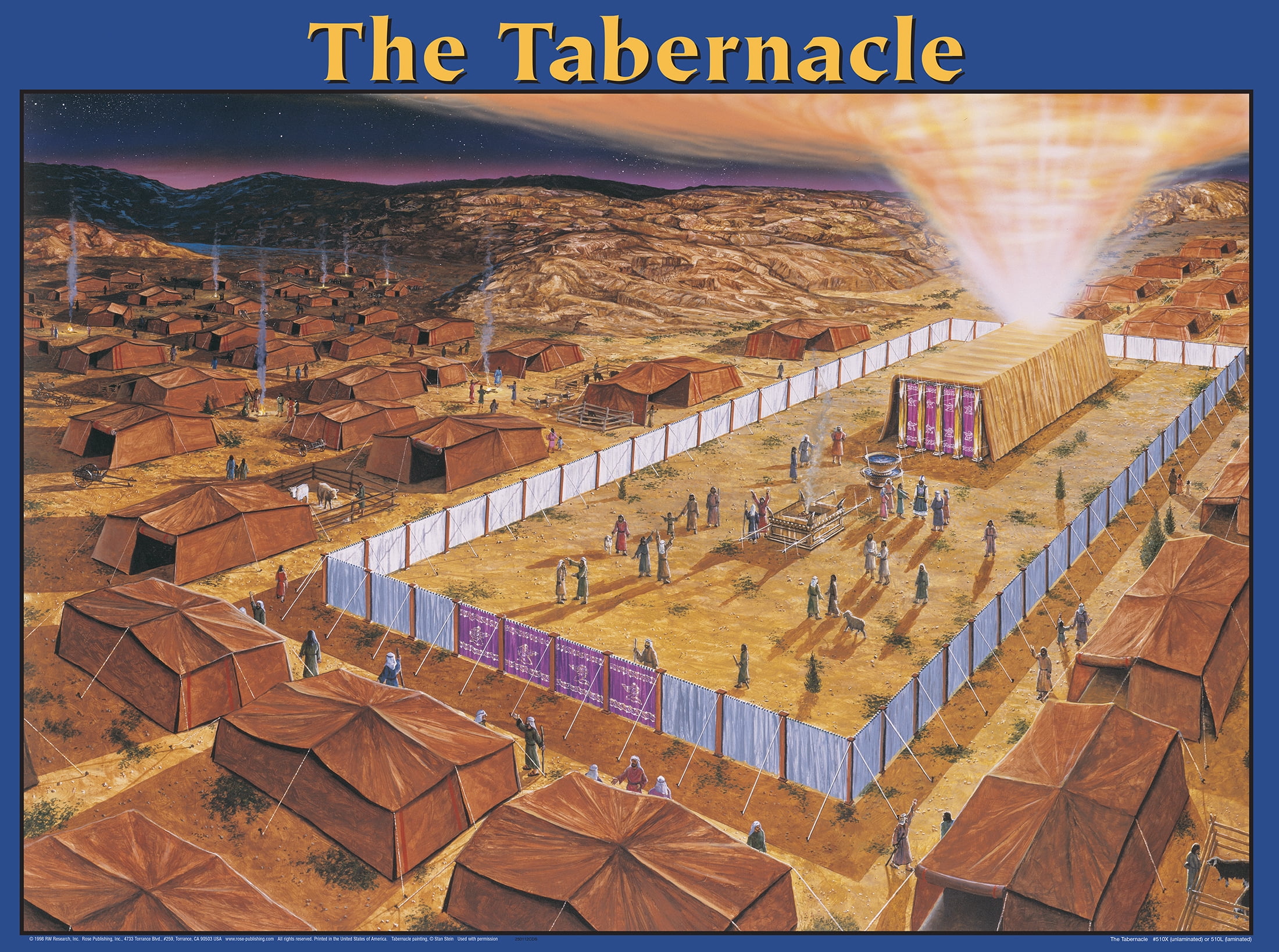 The Tabernacle Wall Chart (Wallchart) - Walmart.com