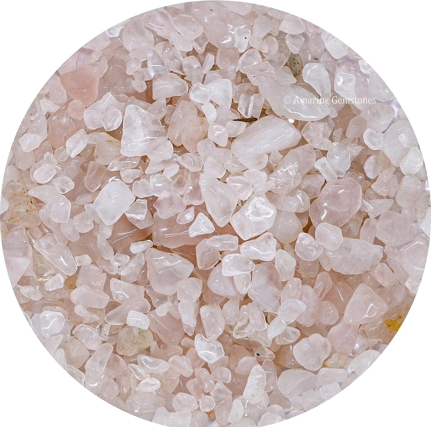 Rose Quartz Crystal Chips - Healing Crystals Tumbled Chips Gemstone ...