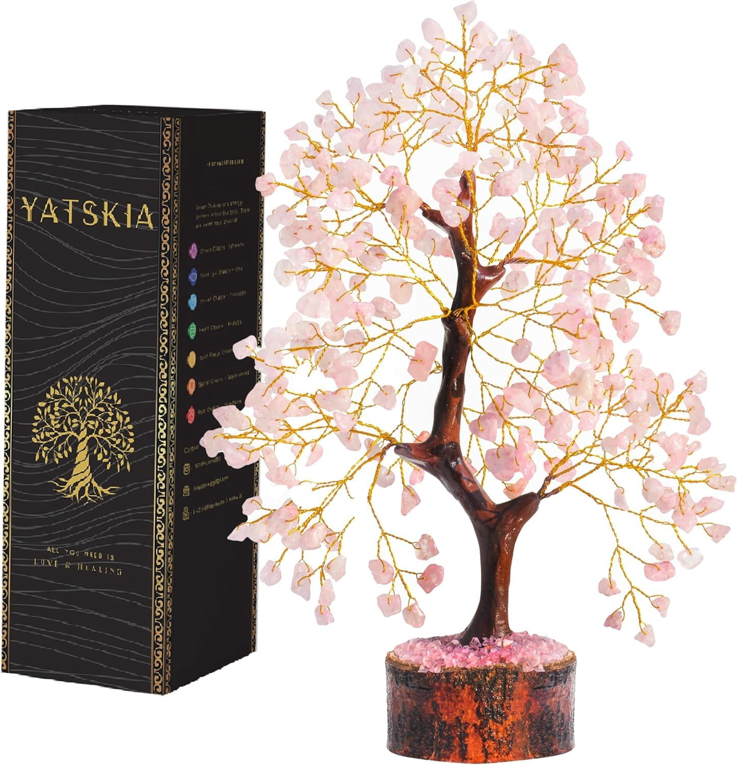 Rose Quartz Tree, Rose Quarts Tree - Crystal Decor - Quartz Money Tree ...
