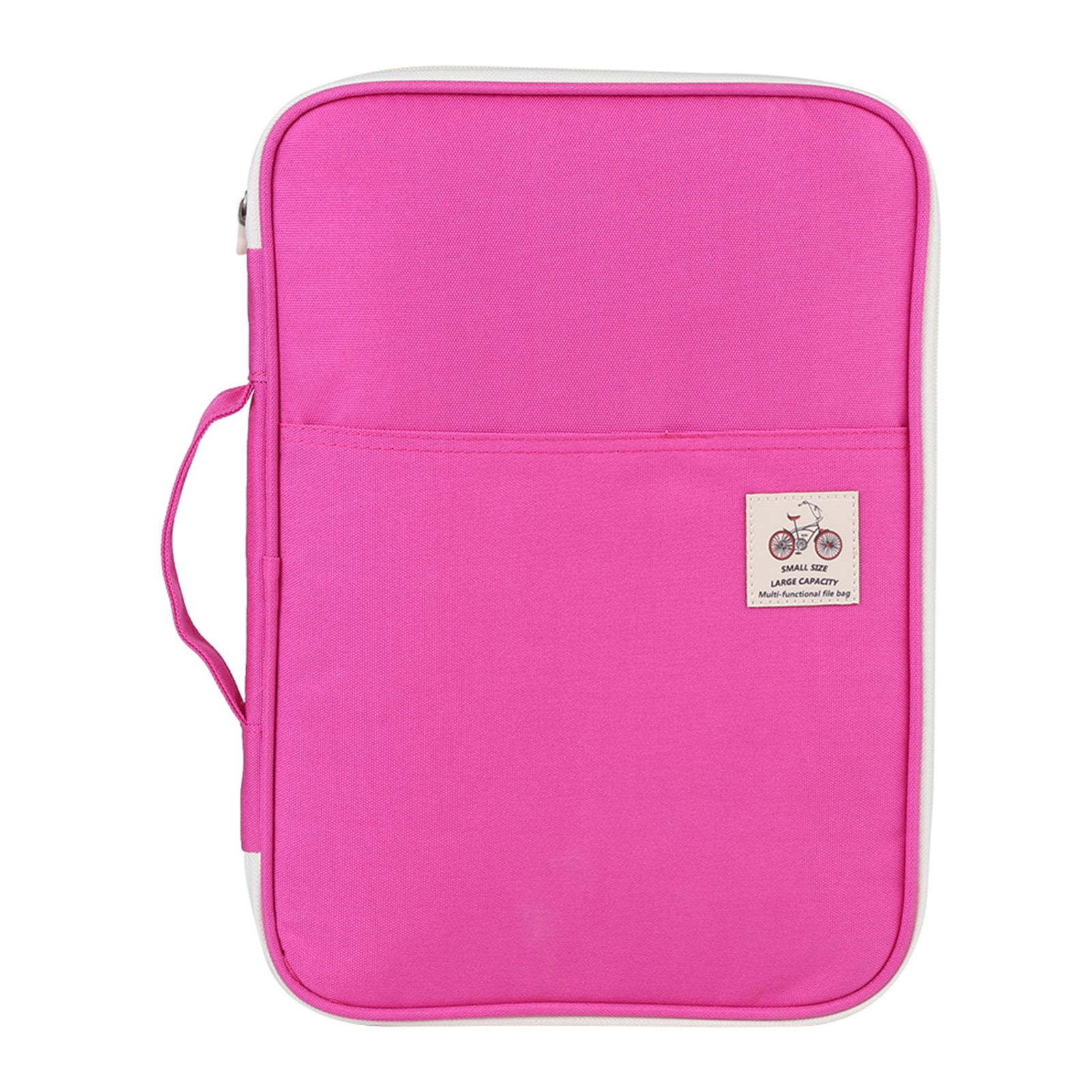 Rose Red Document Bag, A4 Size Zippered Case, File Folder Organizer ...