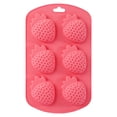 Rose Red Fruit Shape Ice Mold, Soft Silicone Tray For Freezing Easy ...