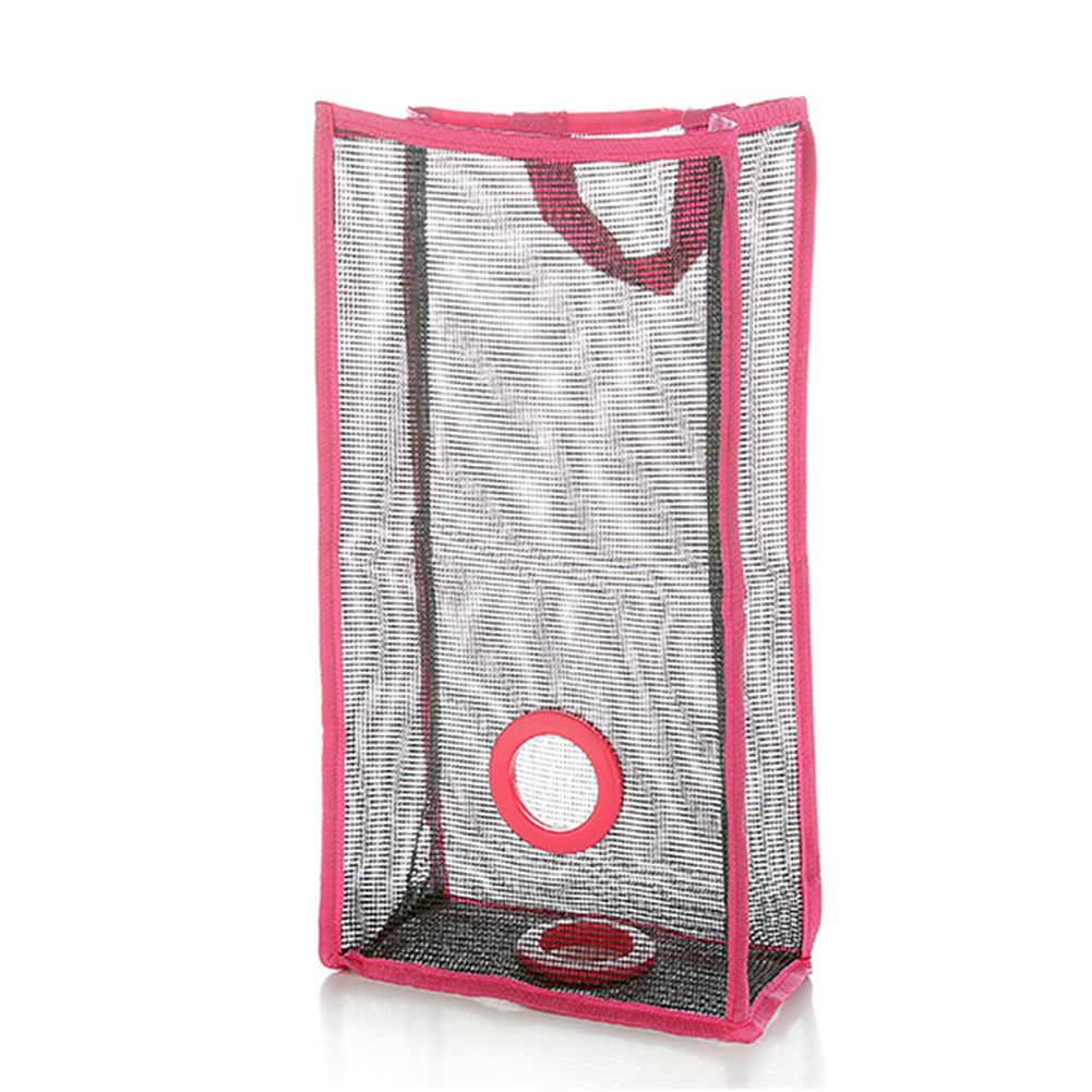 Rose Red Large Grocery Bag Holder, Plastic Bags Storage Dispenser ...