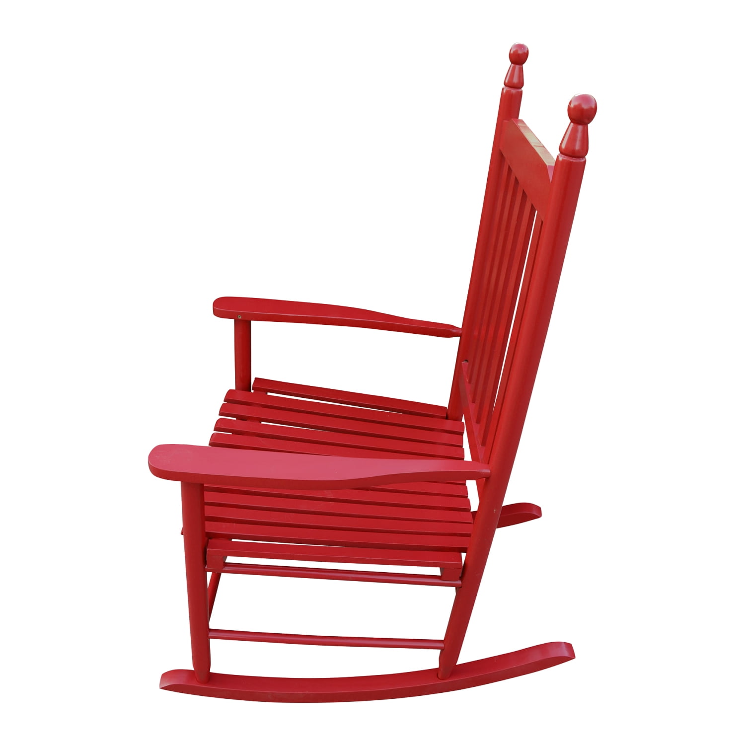 Rose Red Wooden Outdoor Porch Rocker Chair with Classic Design and ...