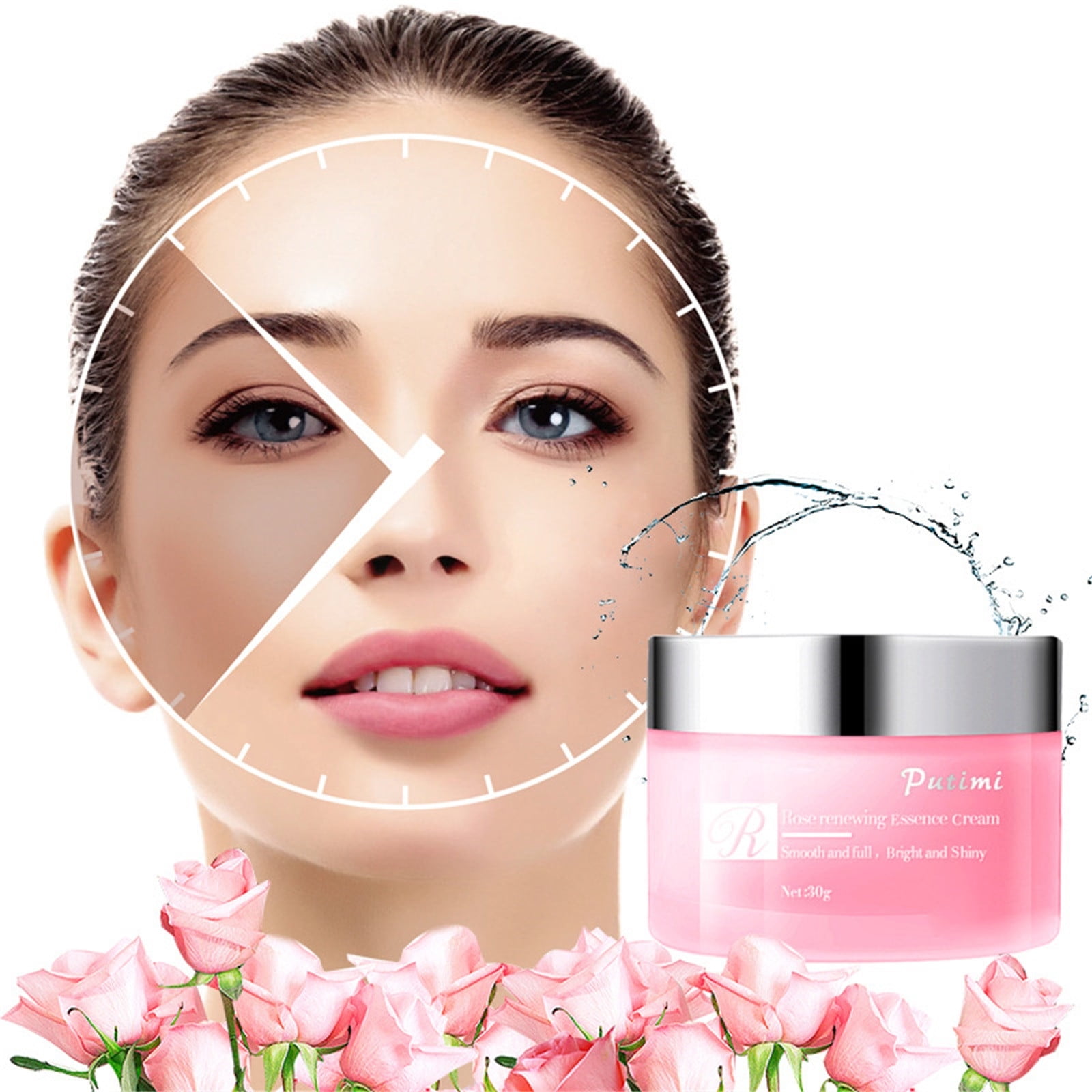 Rose Rejuvenating Moisturizing Cream for All Skin Types Deep Nourishing ...