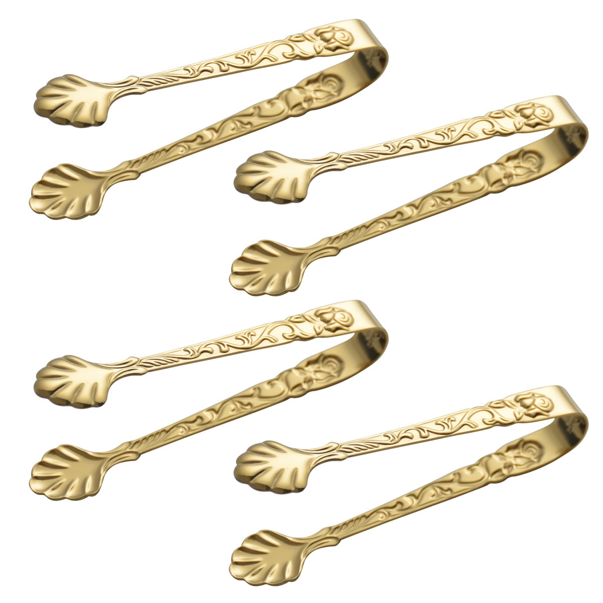 Rose-Relief Stainless Steel Mini Tongs, Non-Slip Easy-Grip Sugar And ...