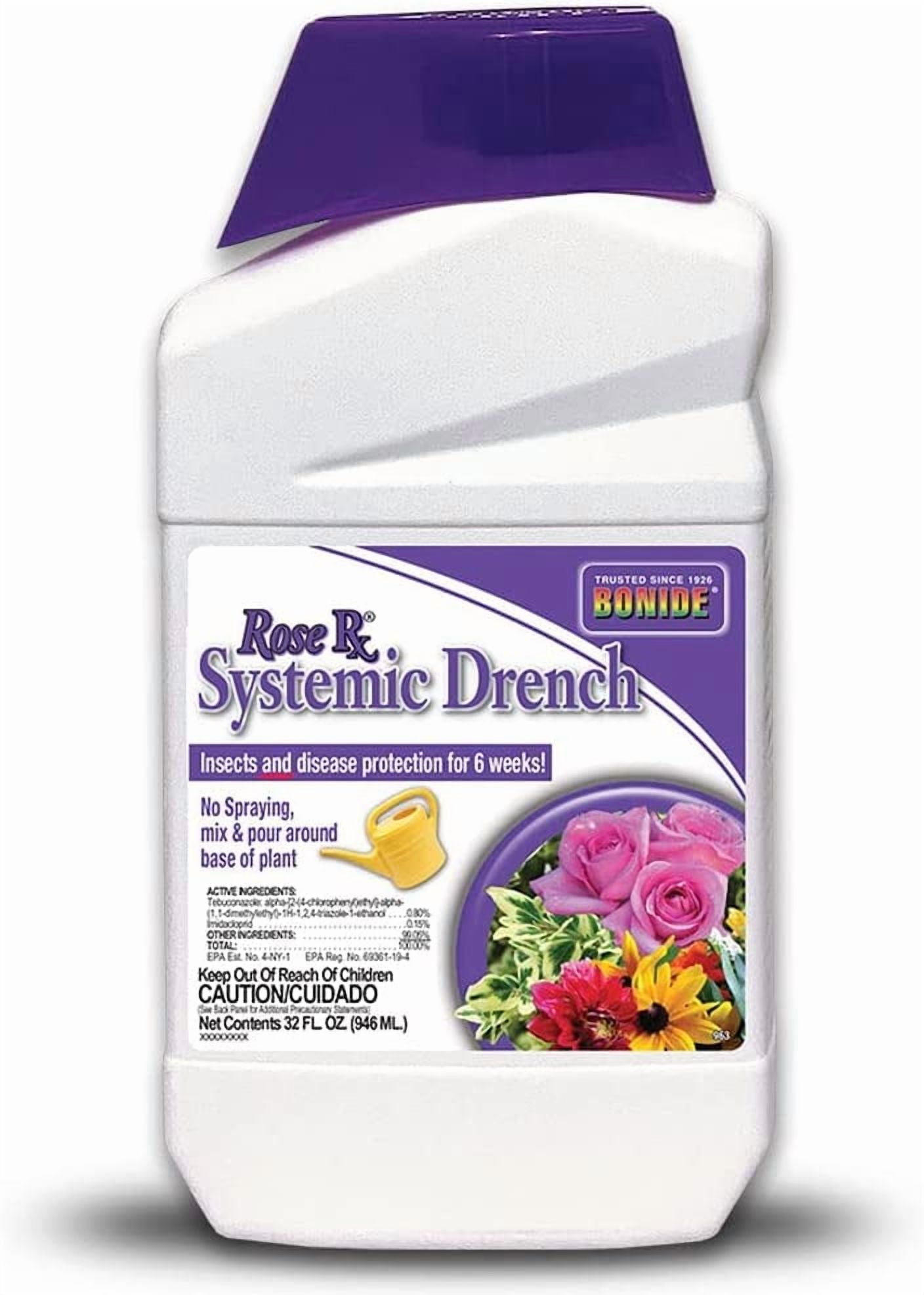 Rose Rx Syic Drench, 32 oz Concentrate, Garden Insect & Disease ...