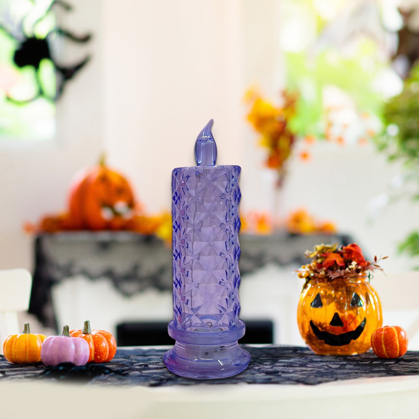 Rose Shadow LED Flameless Candles, Romantic Battery Operated Candles ...
