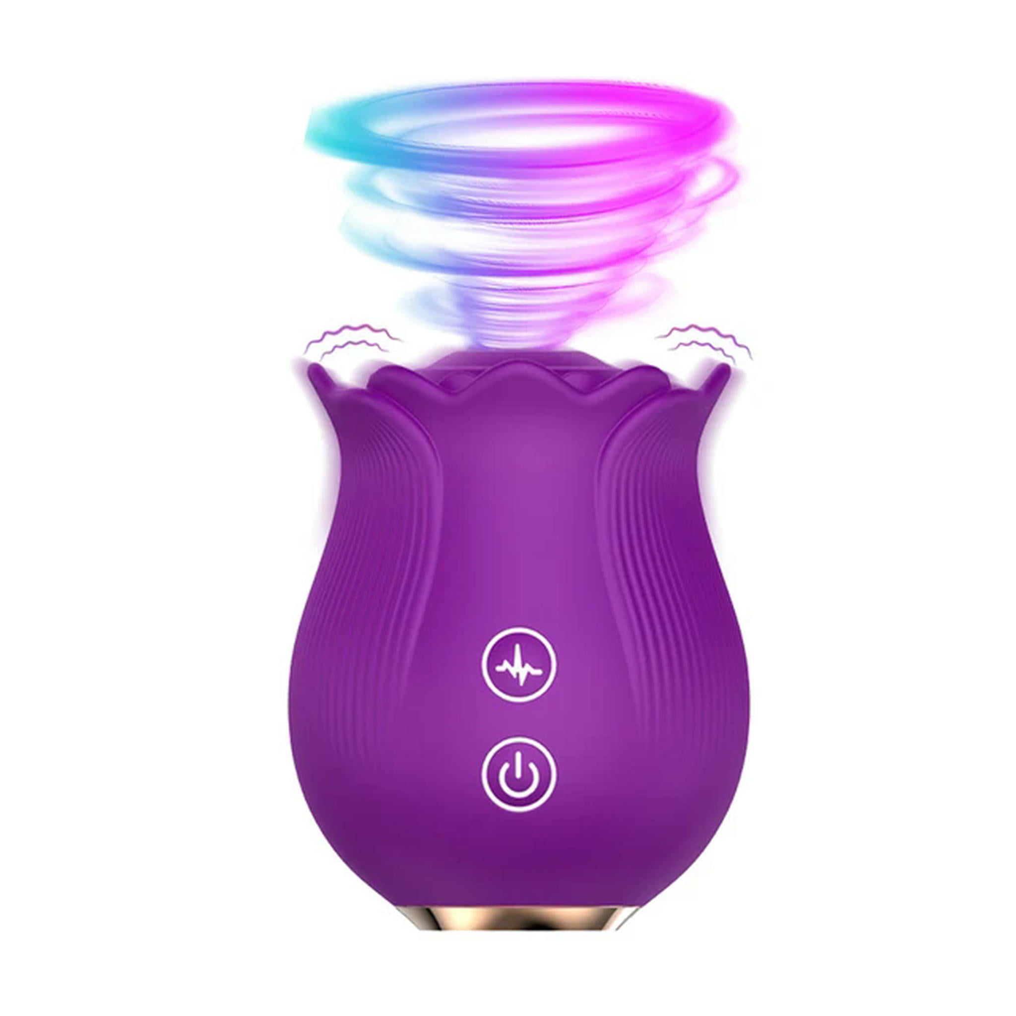 Rose Shape Vagina Sucking Vibrator Intimate Nipple Suction Cup Oral