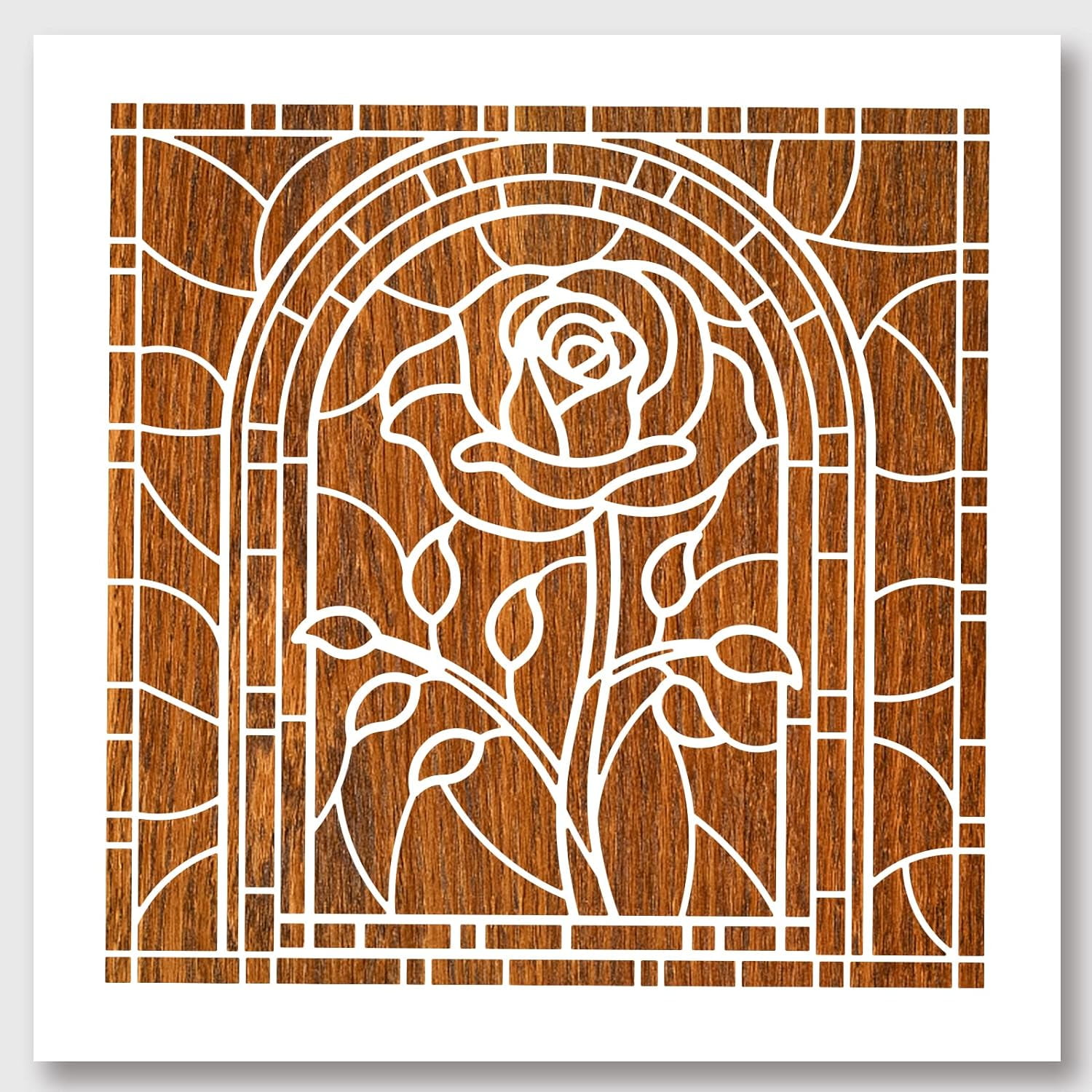 Rose Stencil Flower Stencil Painting Templates Reusable Plastic ...