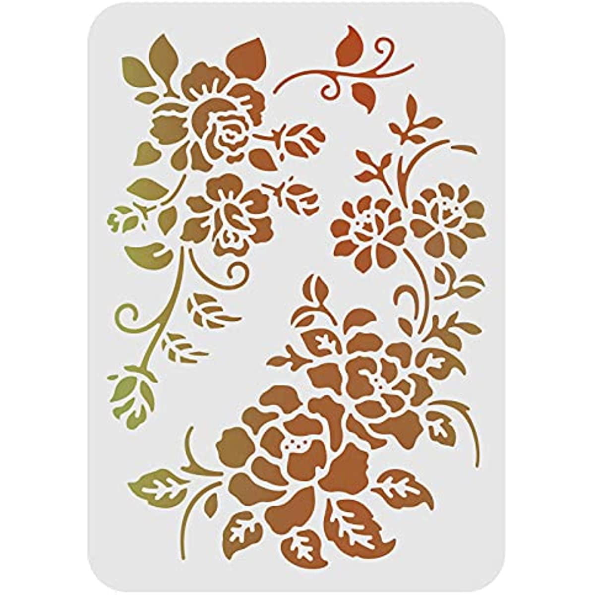 Rose Stencils Bouquet of Roses Templates Flowers templates Spring ...