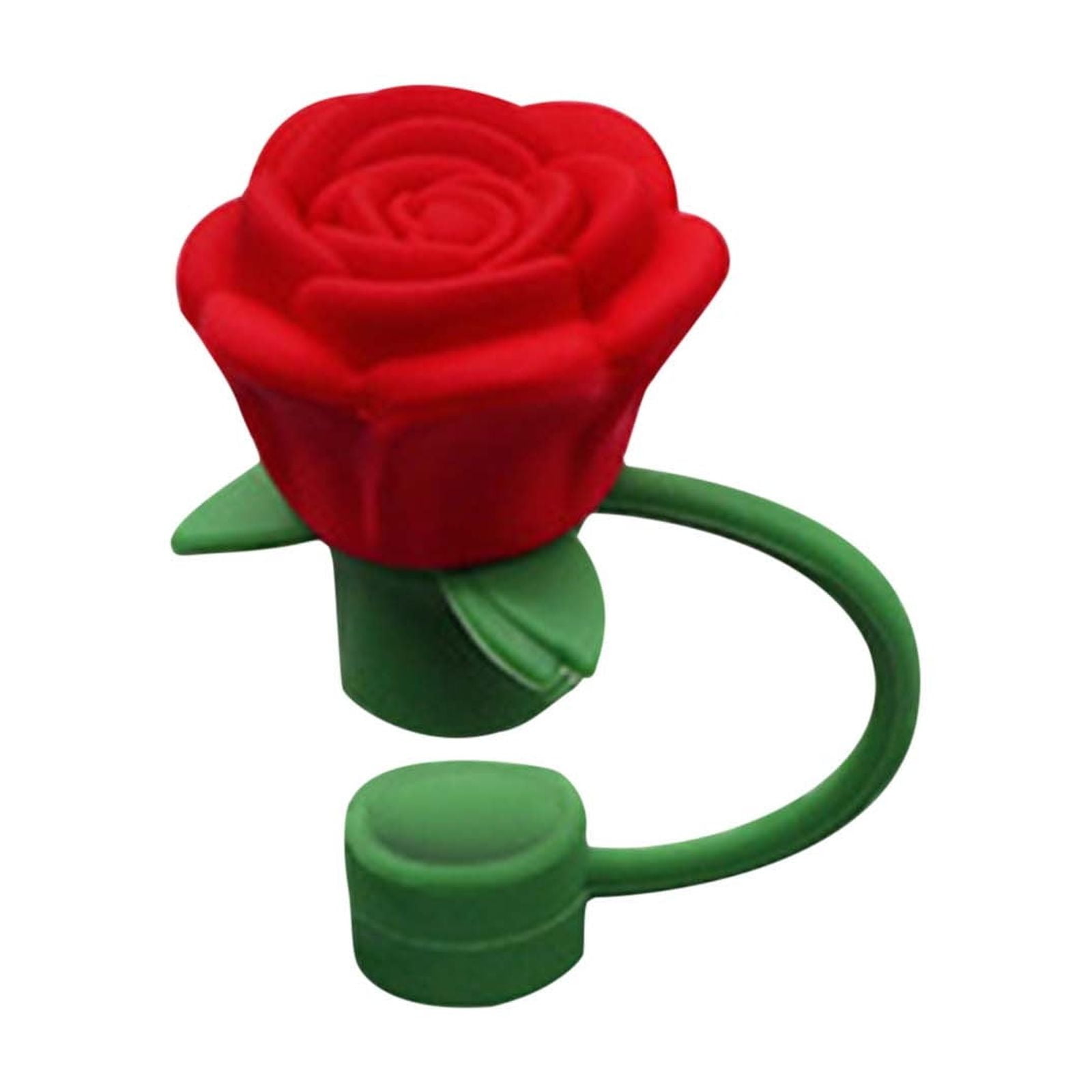 Rose Straw Covers Cap Compatible with Stanley Cup Tumblers with Handle ...