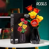 HI-REEKE Flower Micro Mini Building Block Set Hibiscus Bouquet Building ...