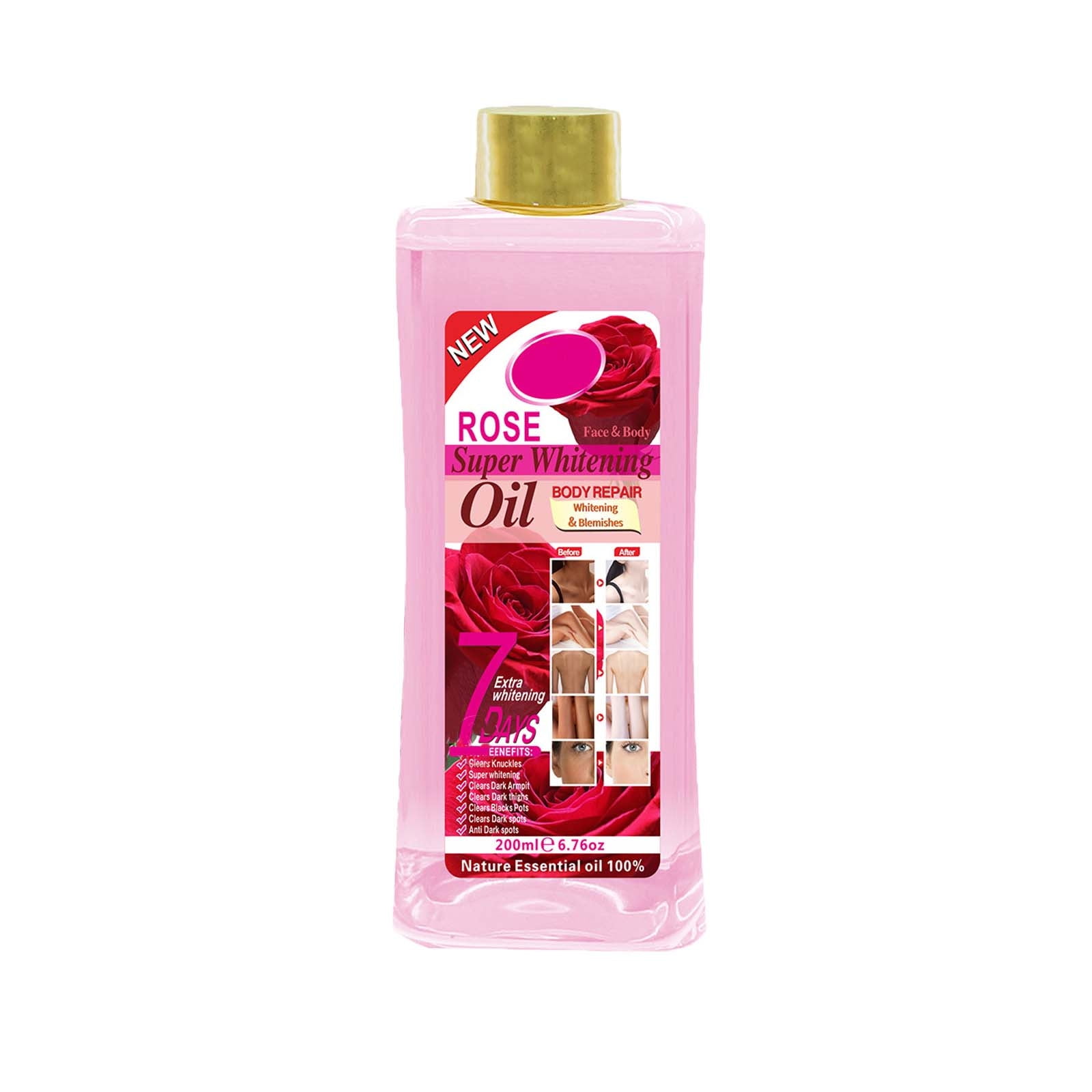Rose Super Massage Oil Moisturizes Skin with Natural Ingredients Dark ...