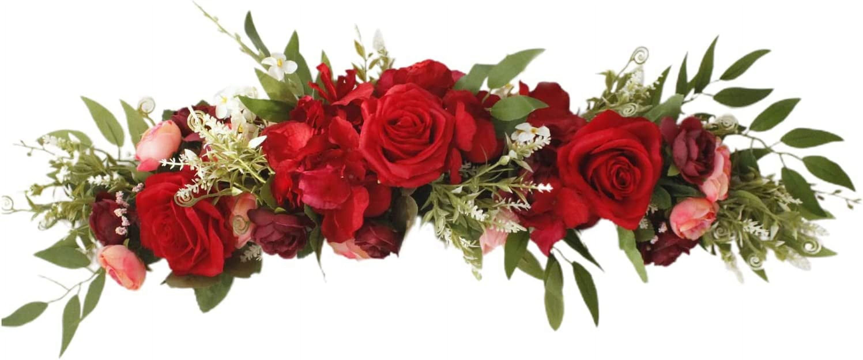 Rose Swag Flowers,Wedding Arch Flowers Artificial Rustic Flower Swag ...