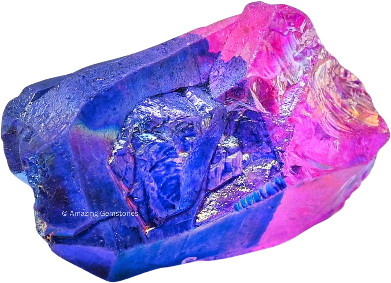 Rose-Tanzine Aura Quartz Crystal Raw Stones (2 Pieces) - Walmart ...
