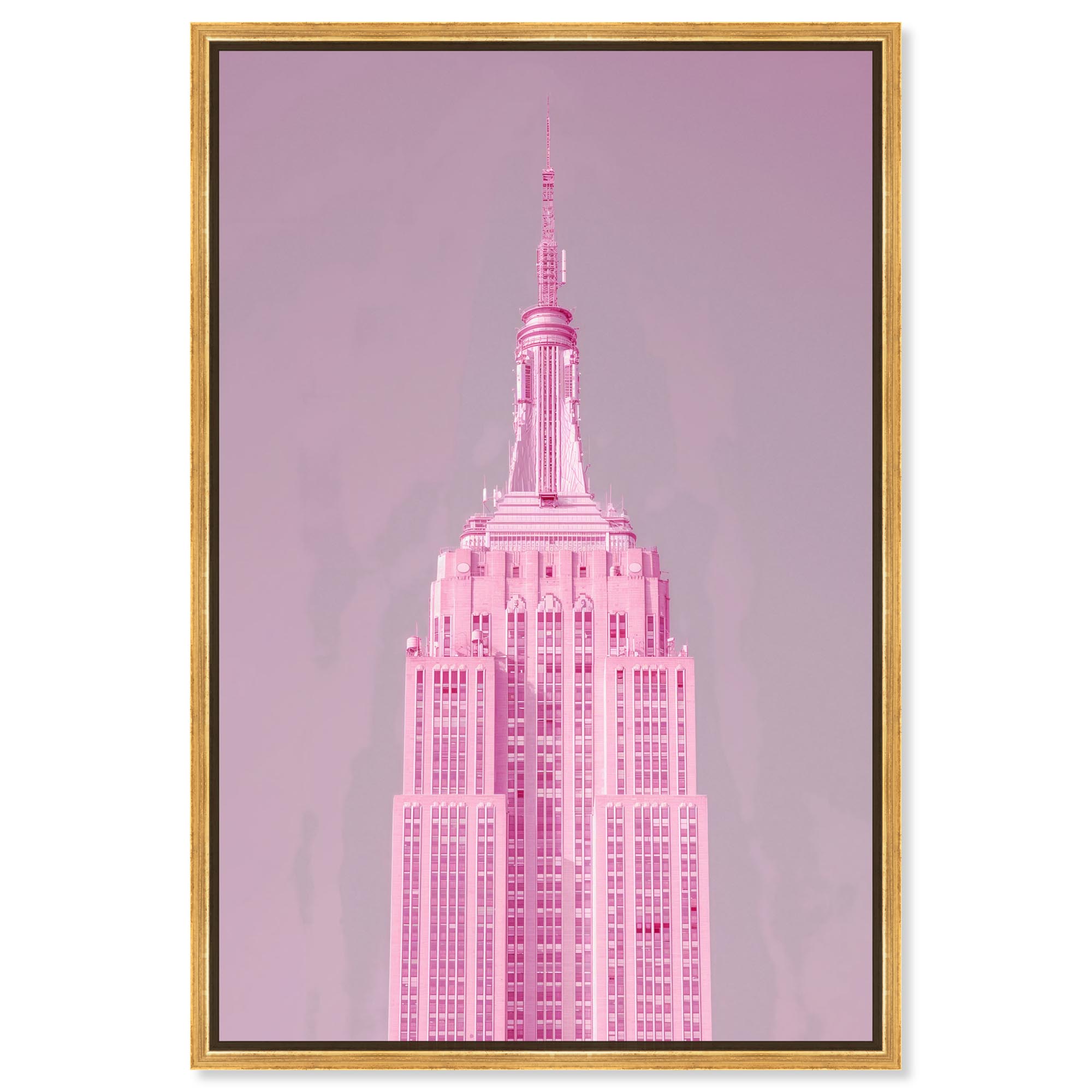 Rose Tower Canvas Fashion Prints by Art Remedy, Gold Frame, 30" x 45 ...
