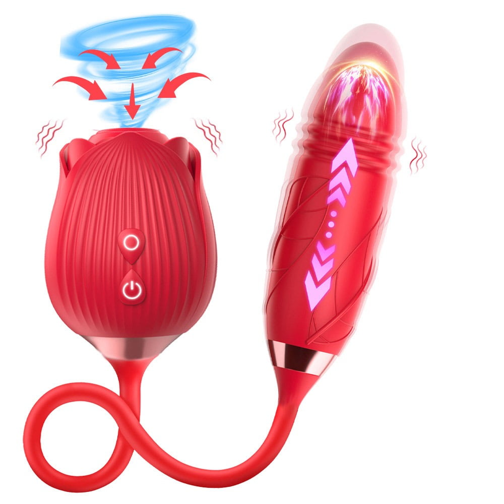 Rose Toy Vibrator Sensivo 3 In 1 Rose Sex Stimulator For Women With 10