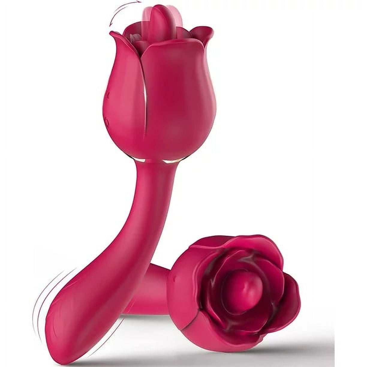 Rose Toy Vibrator For Women Clitoral Tongue Licking Toy Mini Vibrator