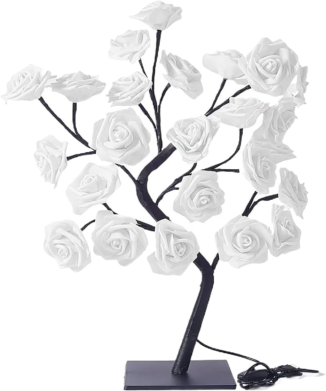 Rose Tree Lamp,Flower Lamp Tabletop Bonsai Tree Light,Fairy Tree Light ...