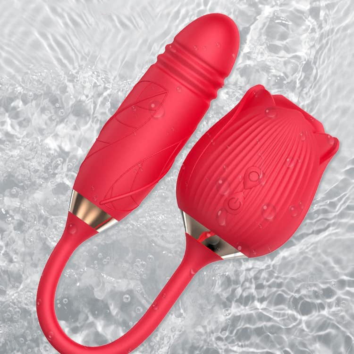 Rose Vibrator Adult Sex Toys For Women Couples And Games Pleasure 2 In 1