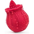 Rose Vibrators With Licking Modes Waterproof Massager Rechargeable Rose Sex Toys For Women