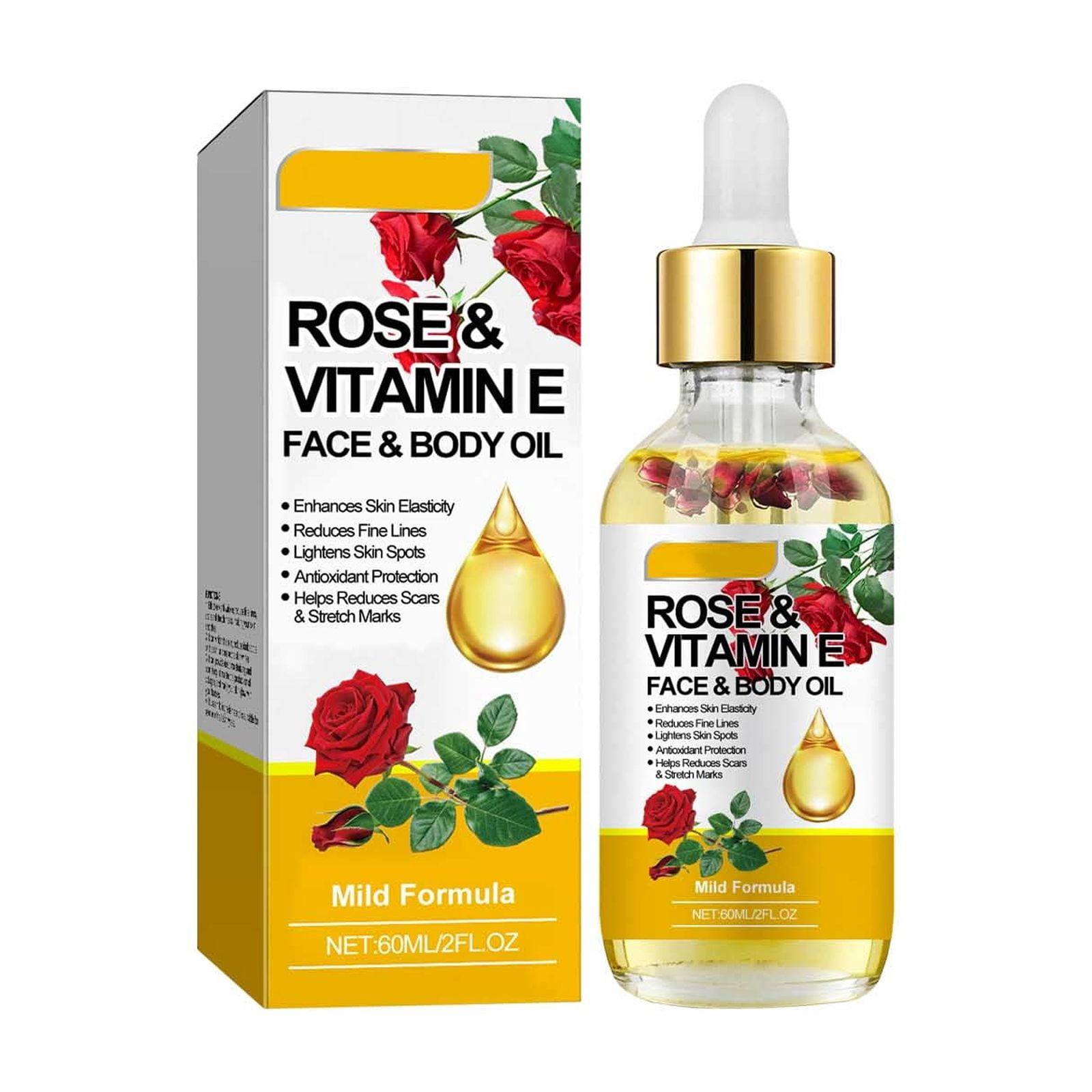 Rose Vitamin E And Moisturizing Oil Nourishes The Body Reduces And ...