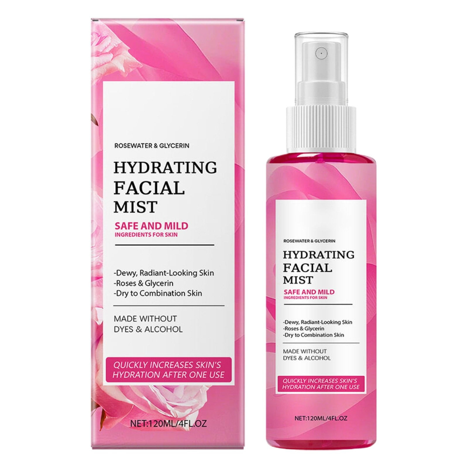 Rose Water Hydrating Facial Toner Mist for Dewy & Radiant Skin ...