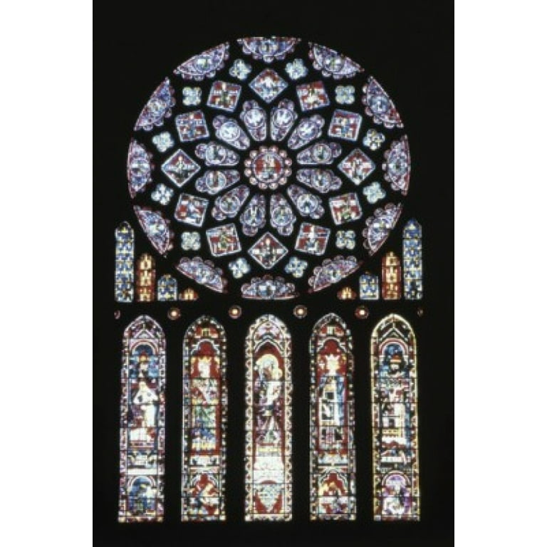 Chartres Cathedral Stained Glass Rose Window