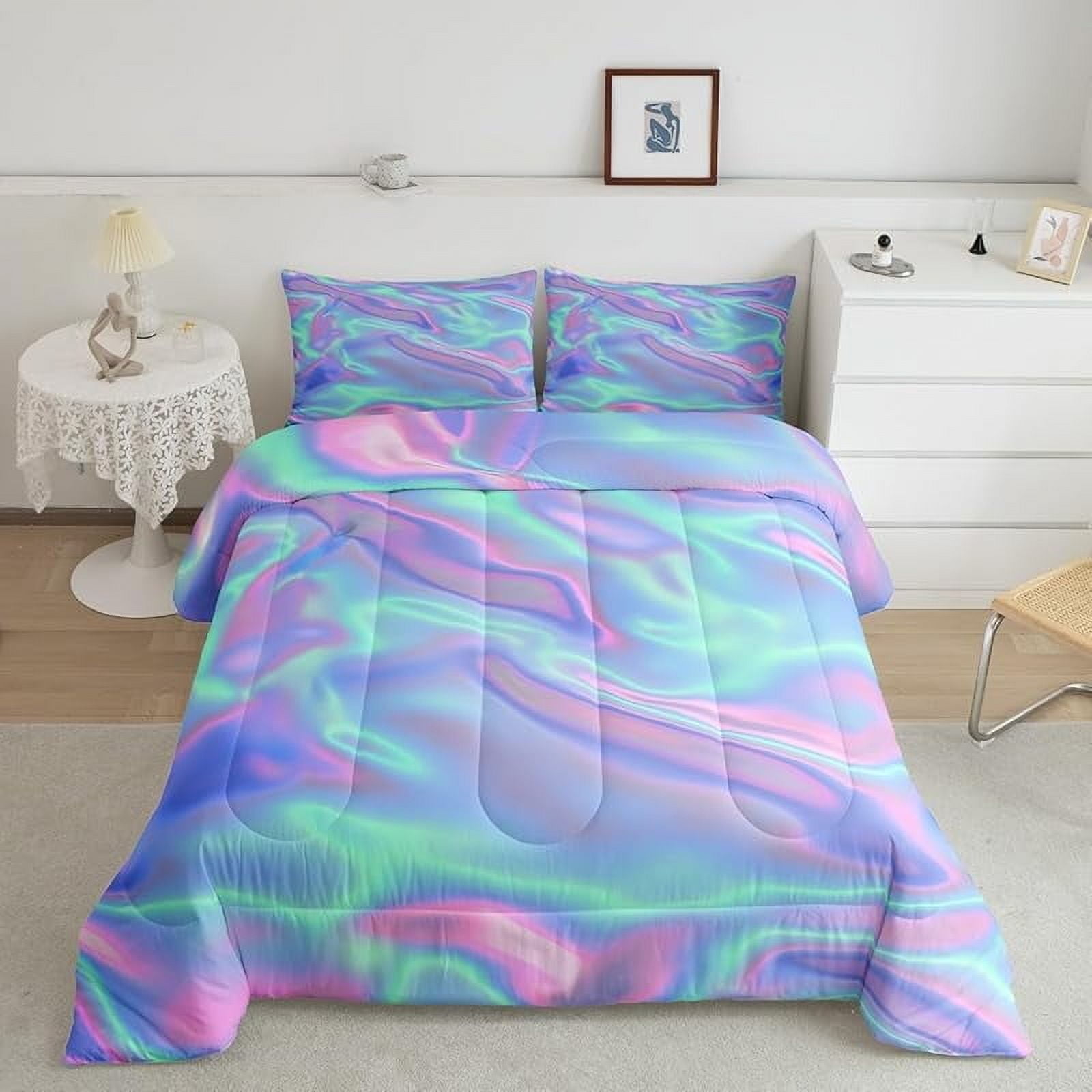 Rose Wine Glass Bedding Set for Girls Women 3D Red Rose Comforter Set ...