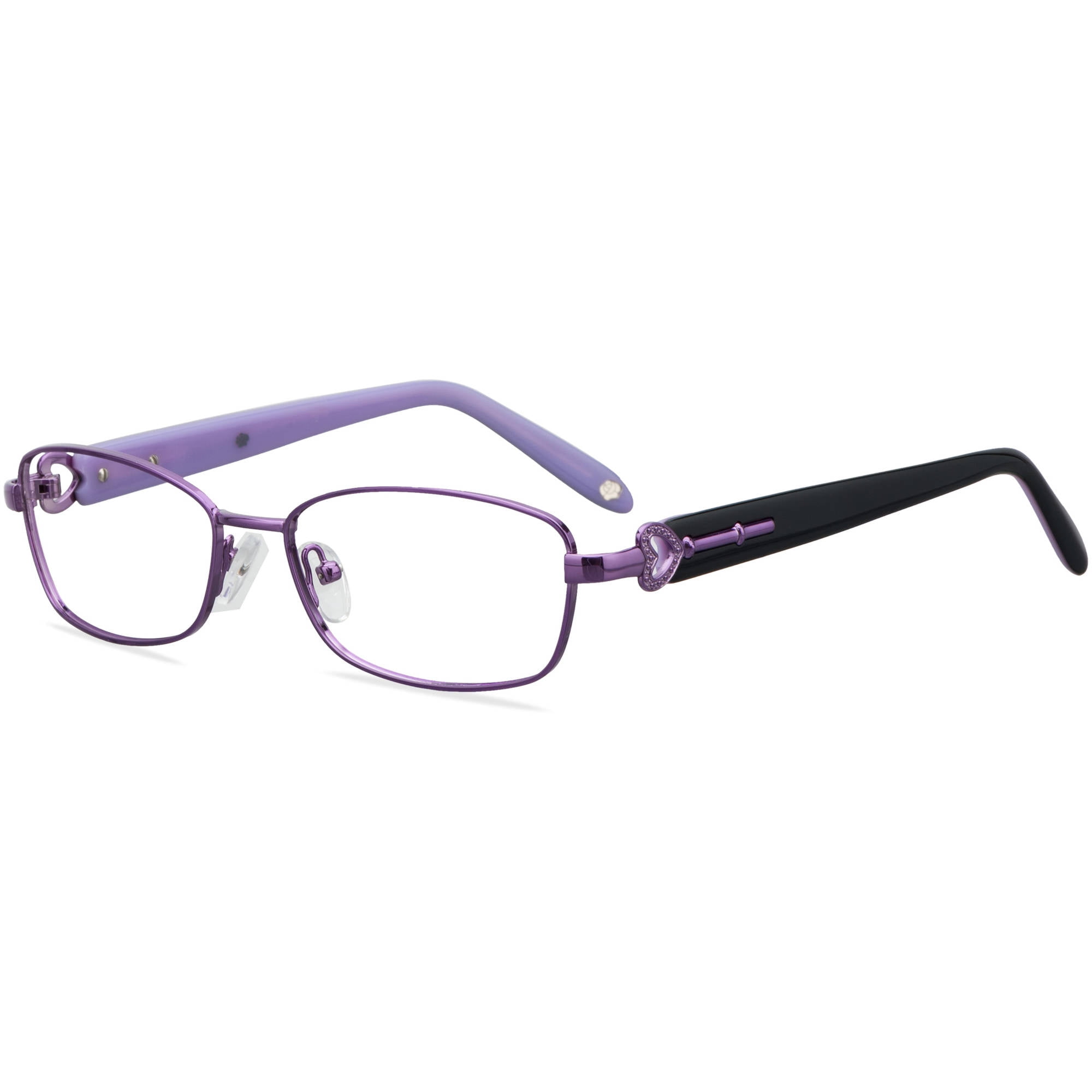 Rose Women's Rx'able Eyeglasses, Ar09, Purple, 54-16-135 - Walmart.com
