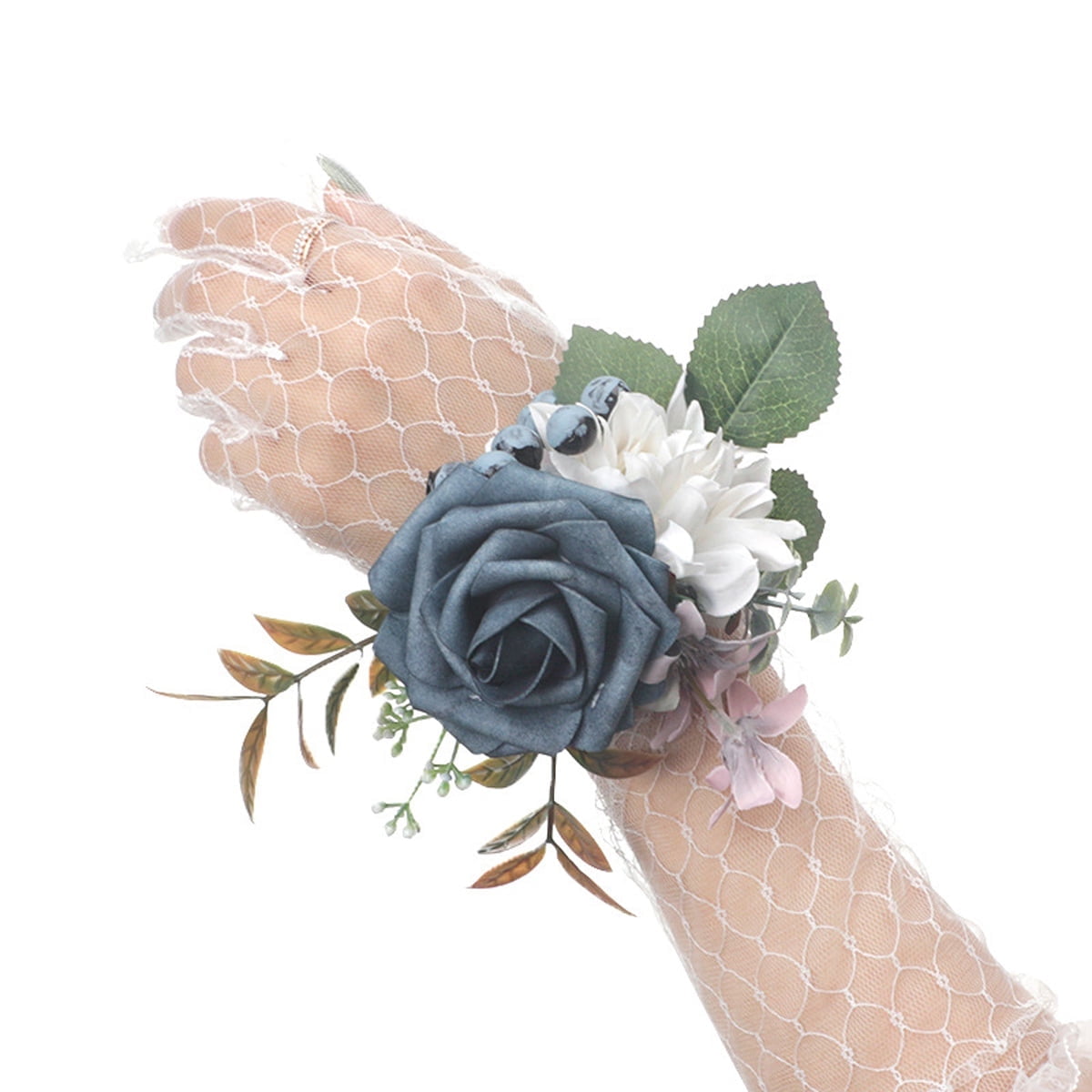 Rose Wrist Corsage Wristlet Band Bracelet Boutonniere ,for Wedding ...