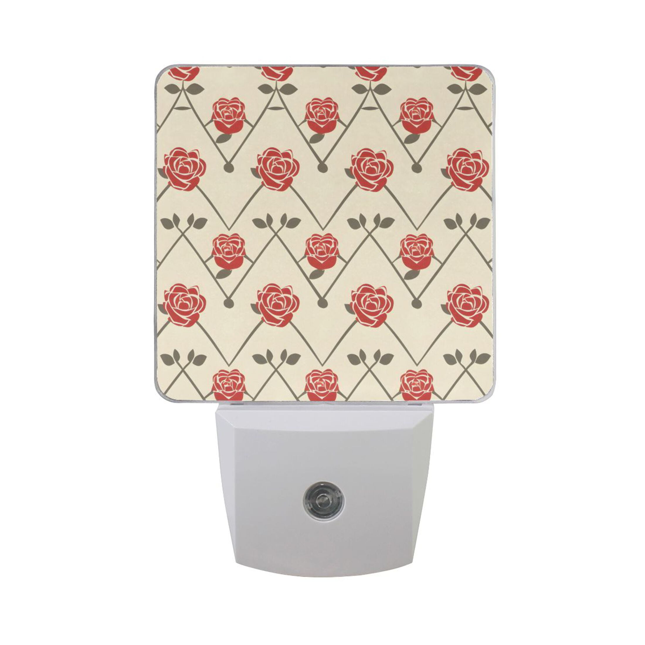 Rose and Line Night Light 2 Pack LED Nightlight Plug into Wall Dusk to ...