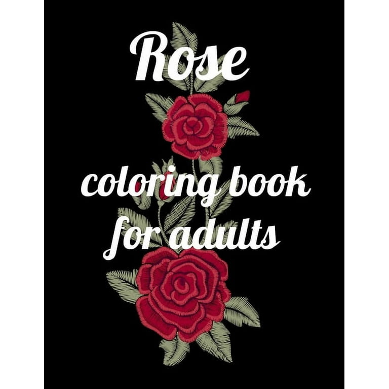 adult coloring book roses