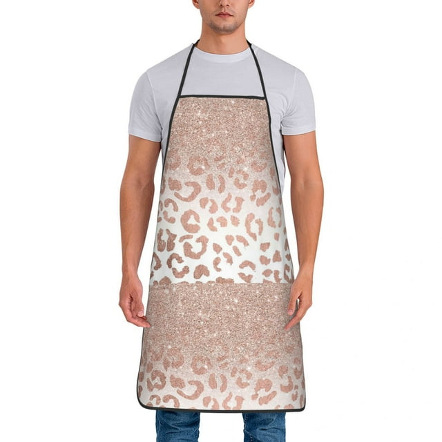 Rose gold, glitter Aprons for Women Men Waterproof Apron Kitchen Chef ...
