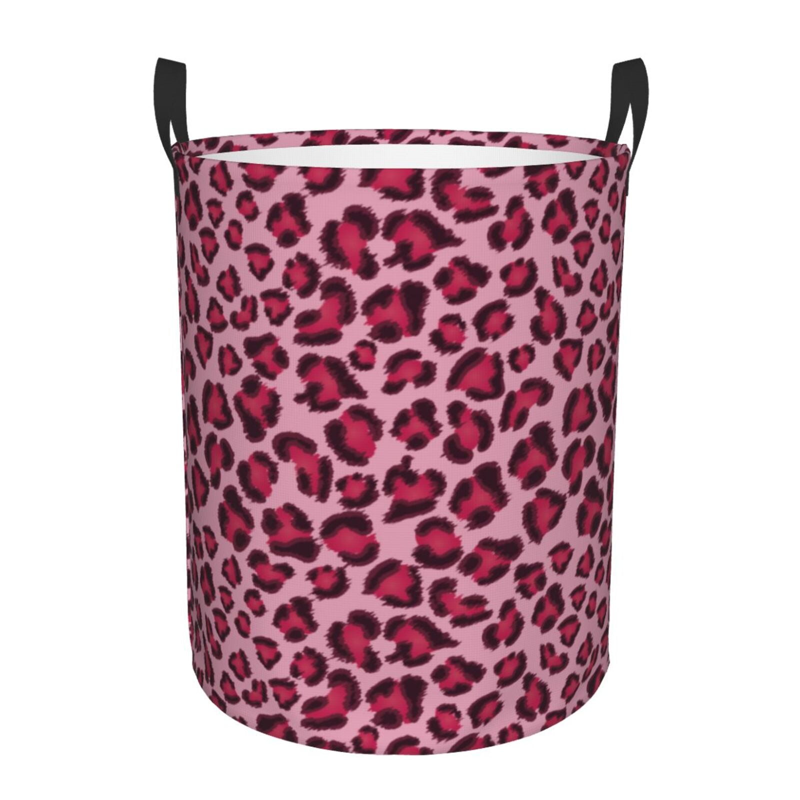 Rose leopard print Laundry Basket, Laundry Hamper Waterproof Laundry ...