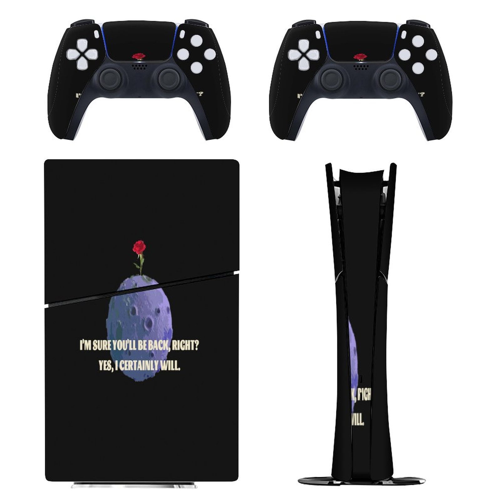 Rose on An Asteroid PS5/PS5 Slim Digital Disc Skin Sticker For Console ...