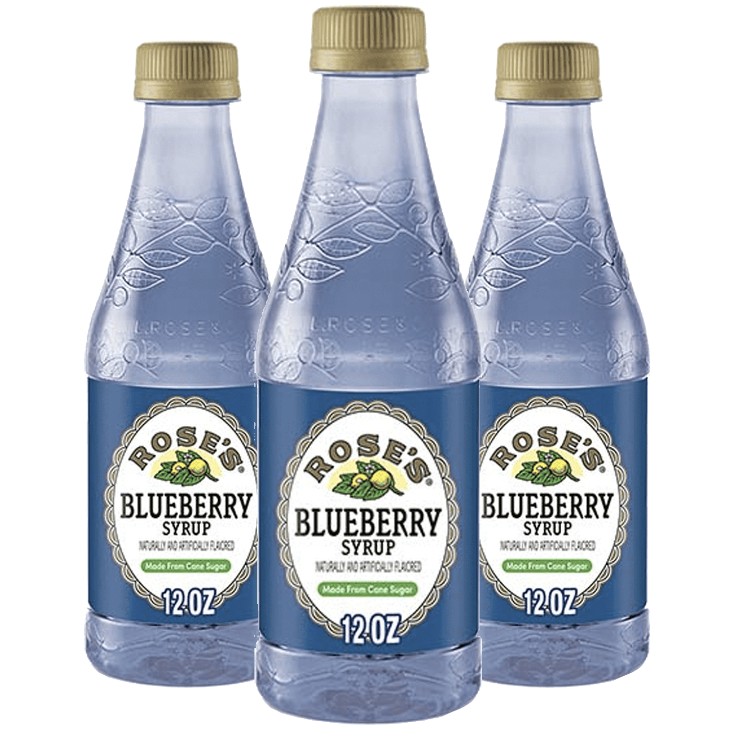 Rose’s Blueberry Syrup 3 Pack 12 OZ Bottle, | Perfect for Cocktails ...