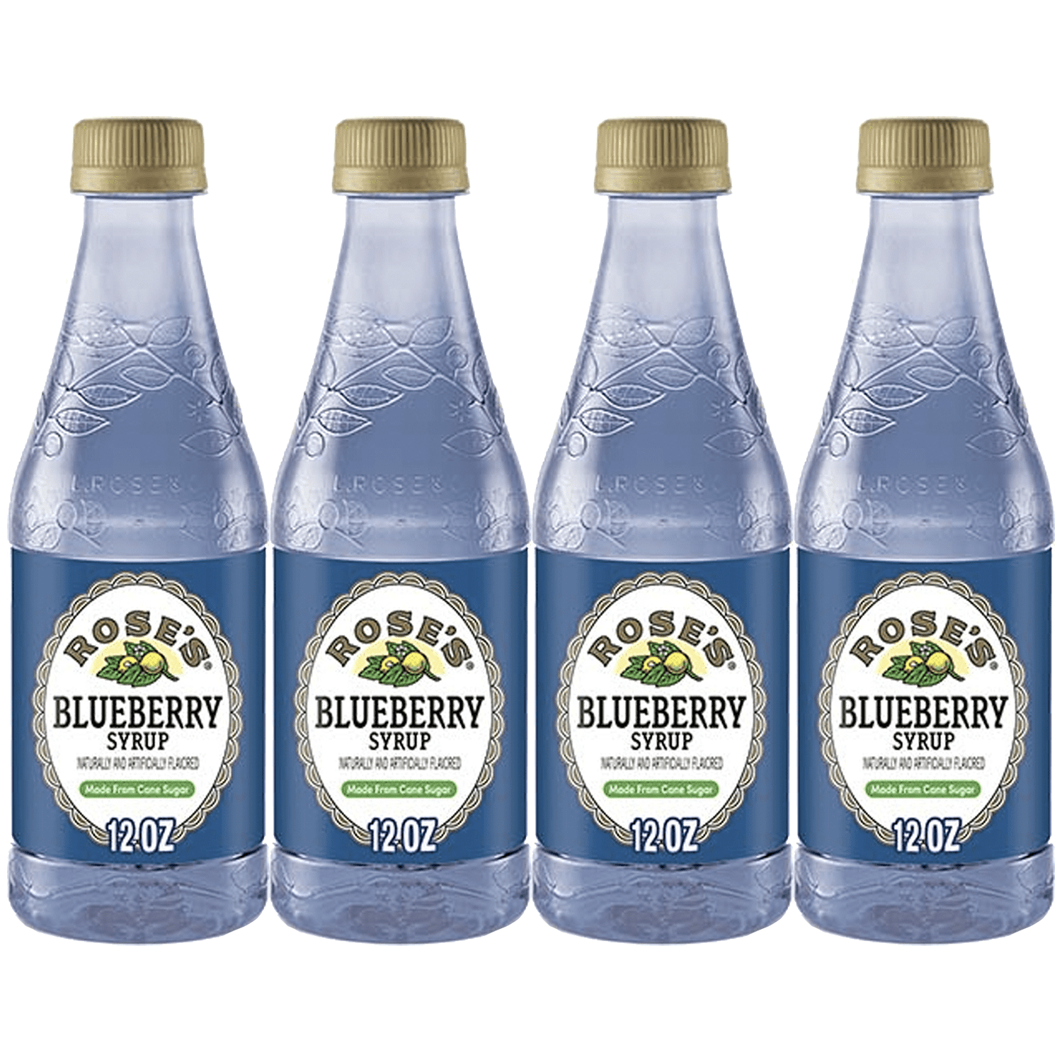 Rose’s Blueberry Syrup 4 Pack 12 OZ Bottle, | Perfect for Cocktails ...