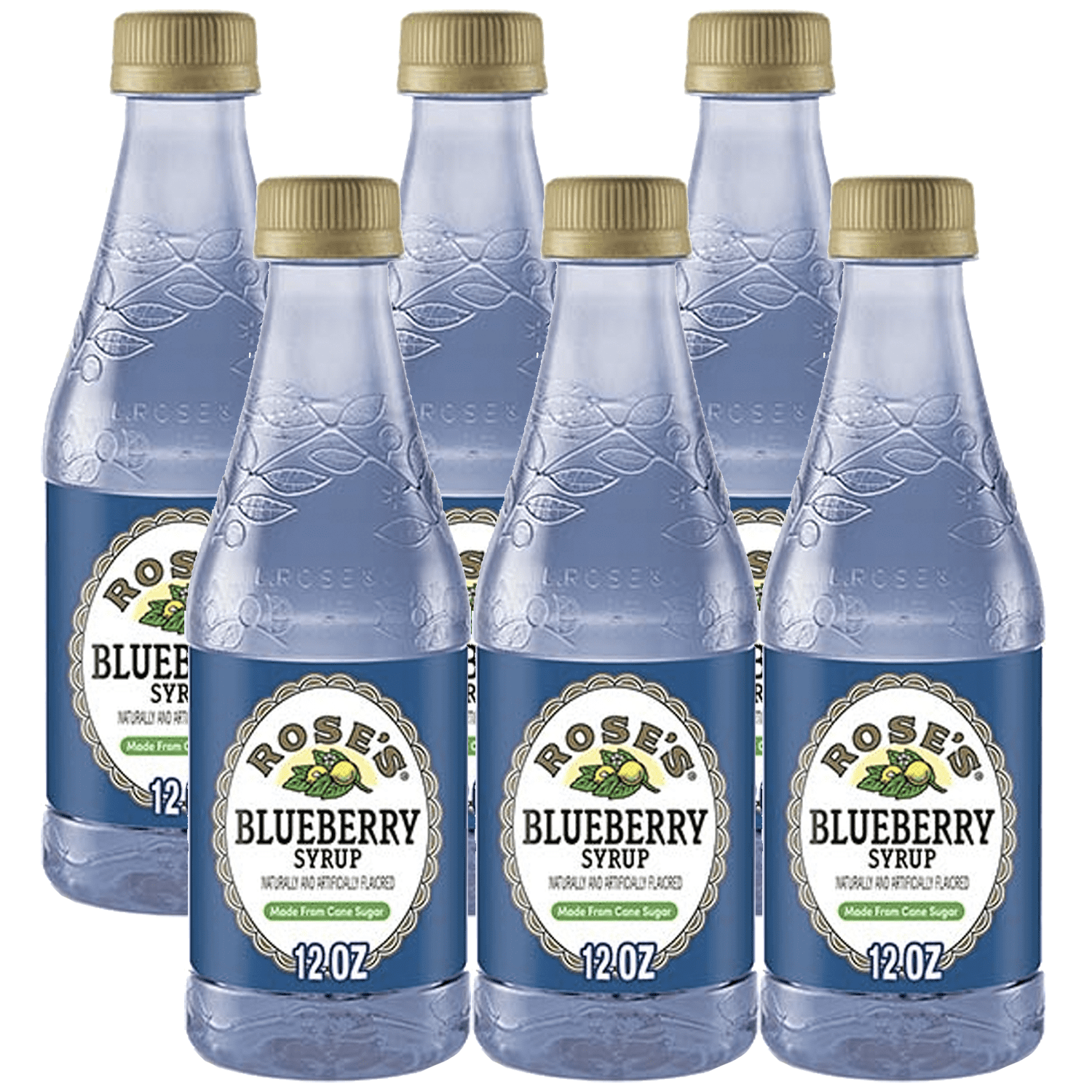 Rose’s Blueberry Syrup 6 Pack 12 OZ Bottle, | Perfect for Cocktails ...