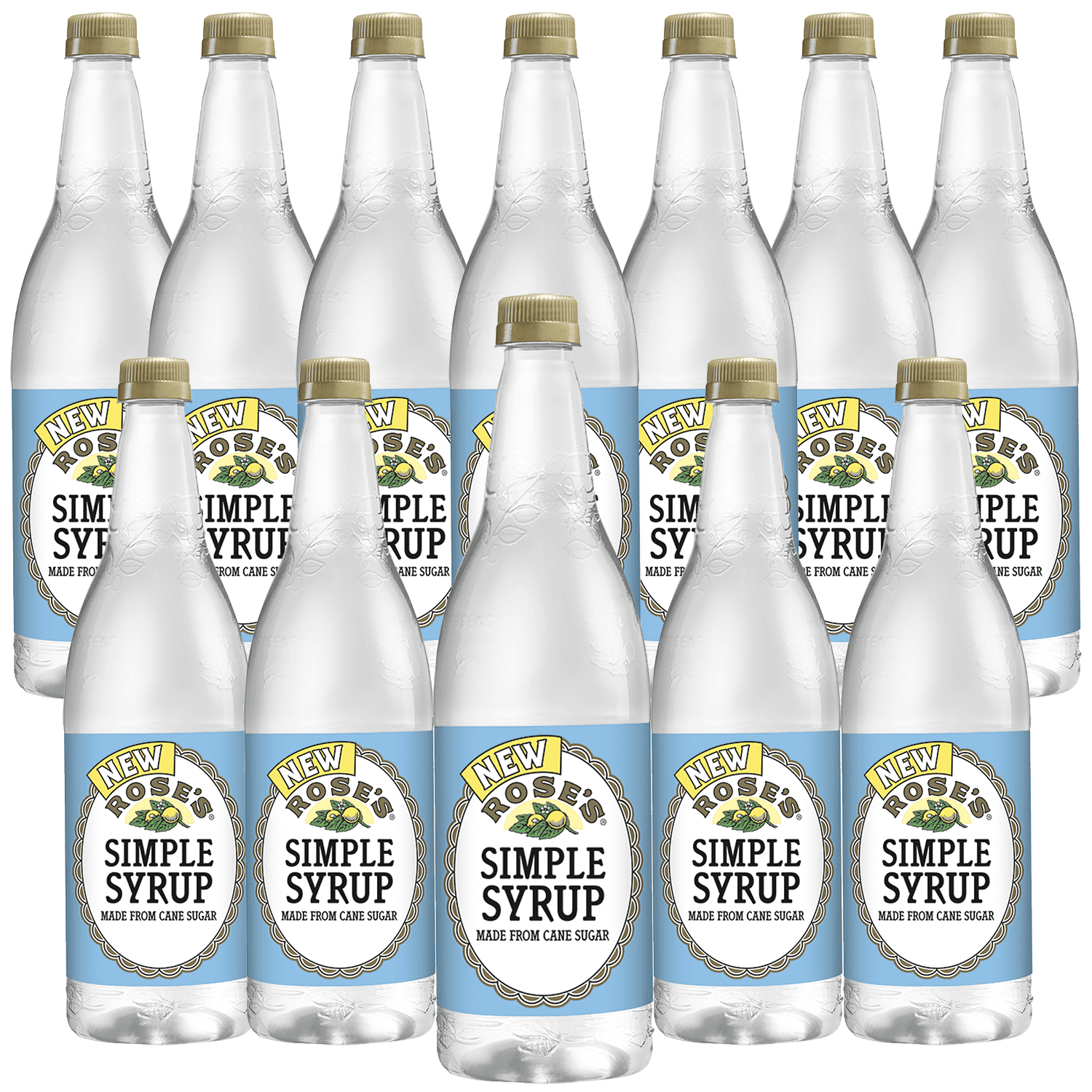 Rose’s Simple Syrup 12 Pack 1 Liter Bottle, | Perfect for Cocktails ...