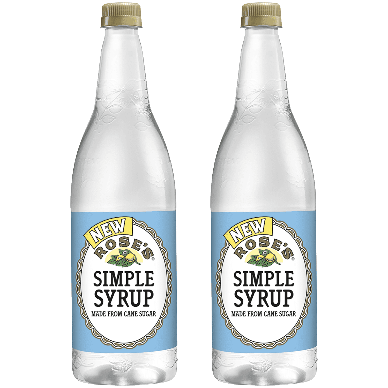 Rose’s Simple Syrup 2 Pack 1 Liter Bottle, | Perfect for Cocktails ...