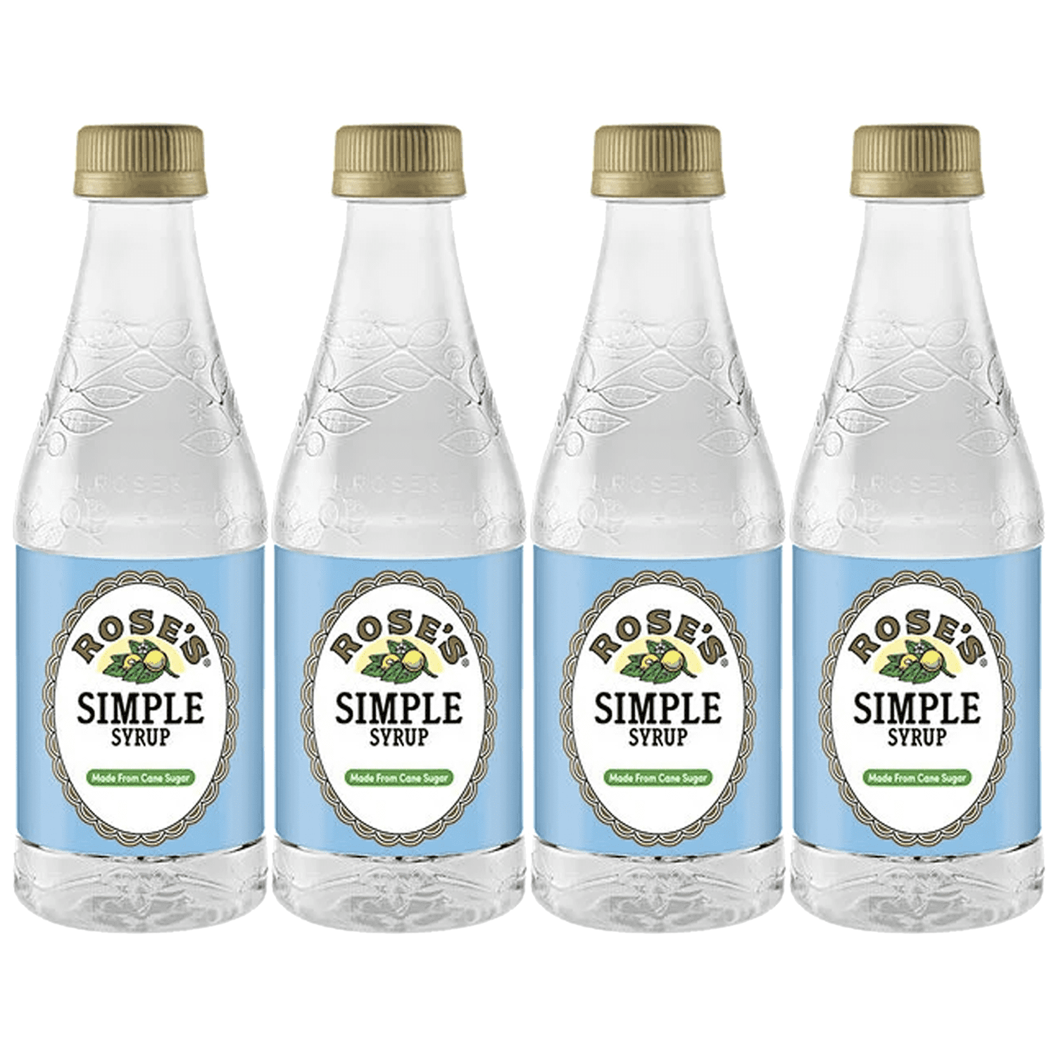Rose’s Simple Syrup 4 Pack 12 OZ Bottle, | Perfect for Cocktails ...