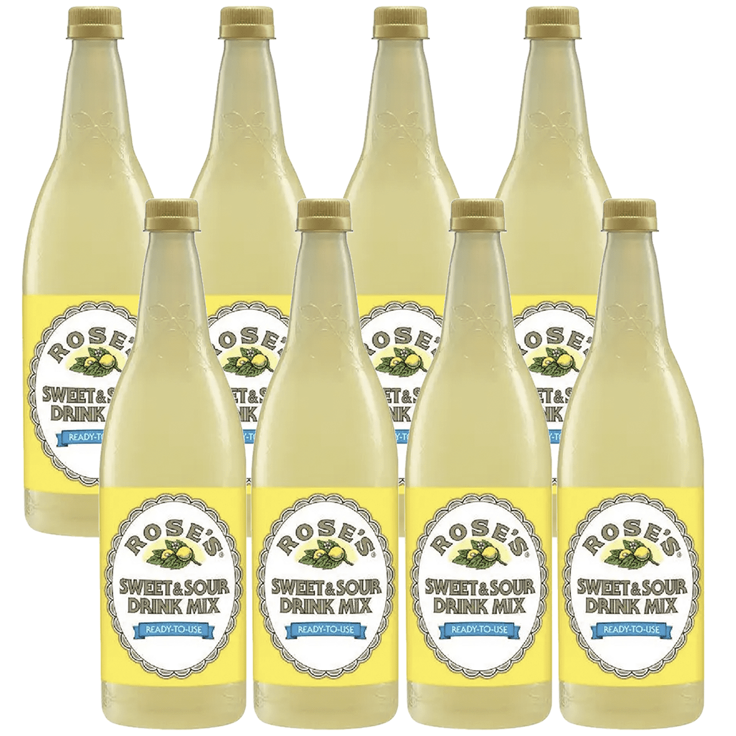 Rose’s Sweet & Sour Syrup 8 Pack 1 Liter Bottle, | Perfect for ...