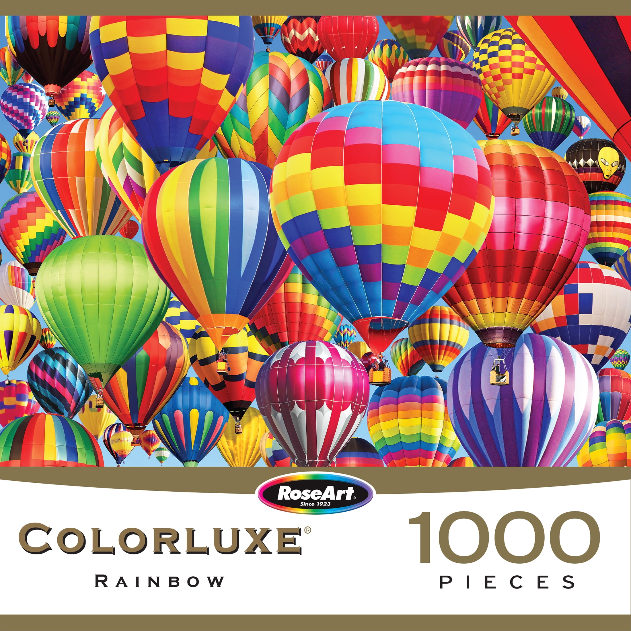 RoseArt Colorluxe 1000-Piece Many Hot Air Balloons Adult Jigsaw Puzzle ...
