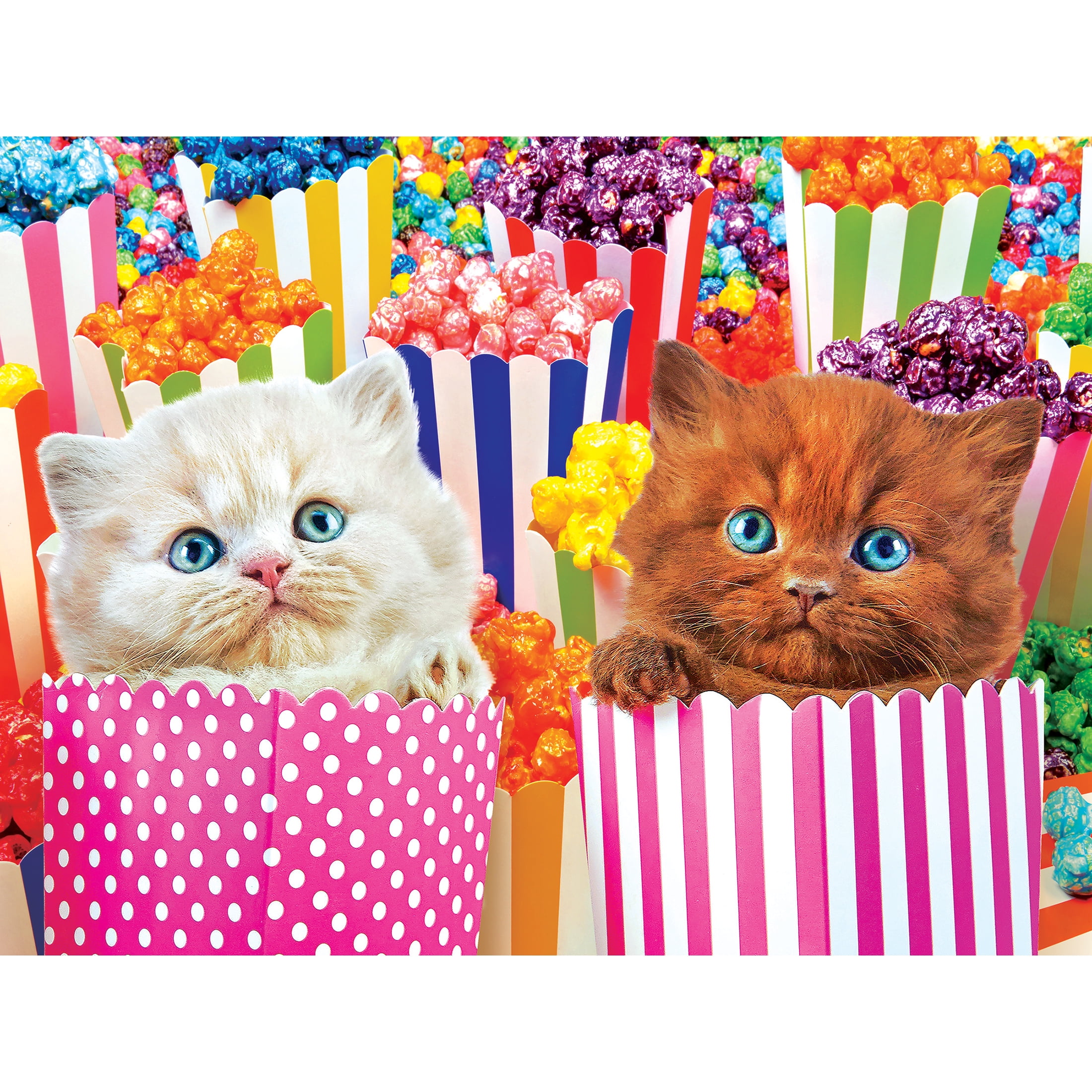RoseArt Colorluxe 300 Piece Multicolor Popcorn Kitty Jigsaw Puzzle for ...