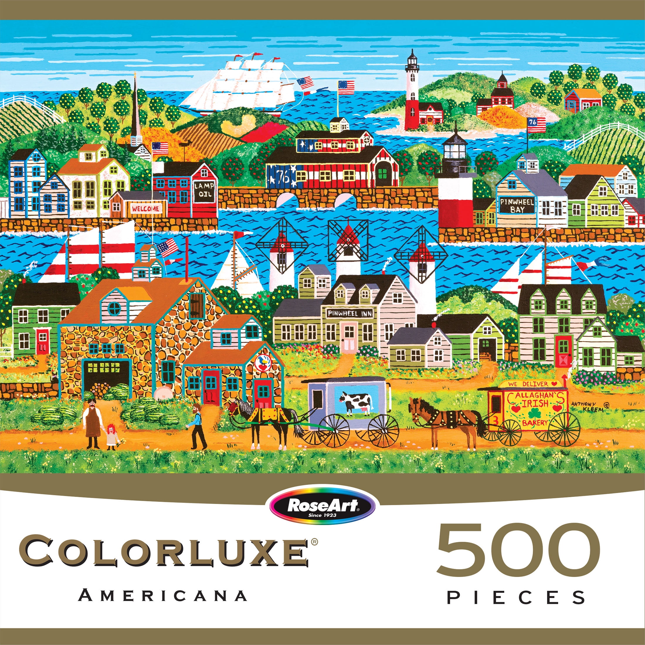 RoseArt Colorluxe 500-Piece Pinwheel Bay Adult Jigsaw Puzzle - Walmart.com