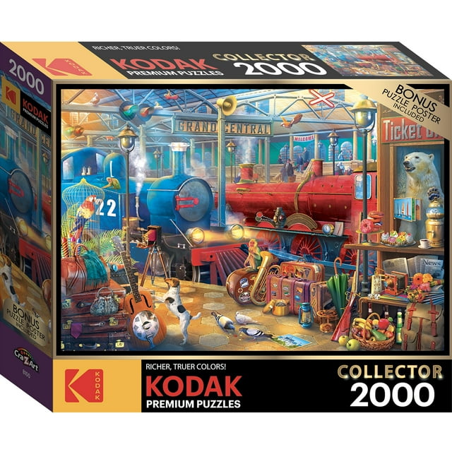 RoseArt: Kodak Collector Train Station Puzzle, 2000 Pieces - Walmart.com