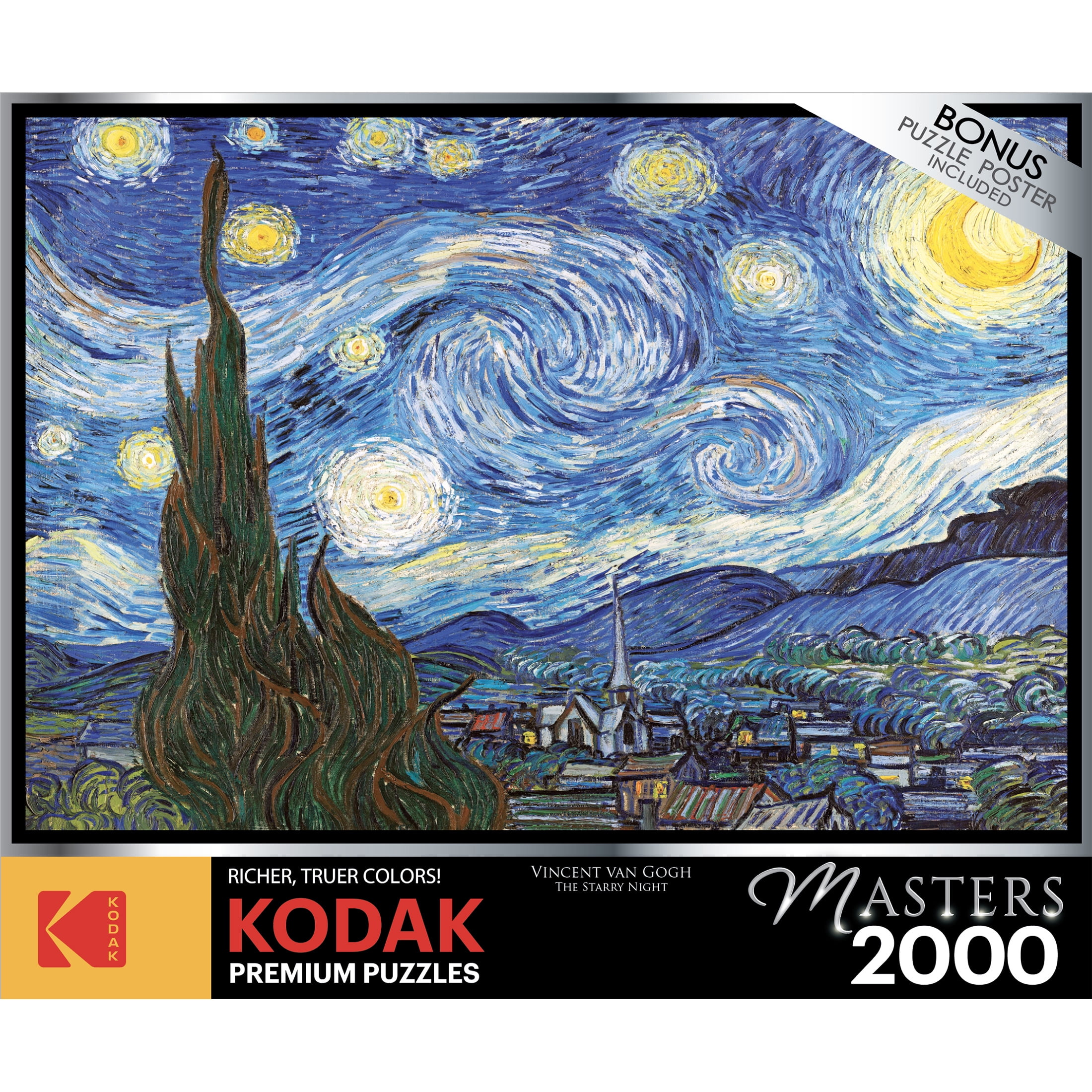 RoseArt Kodak Masters 2000-Piece The Starry Night by Vincent Van Gogh ...