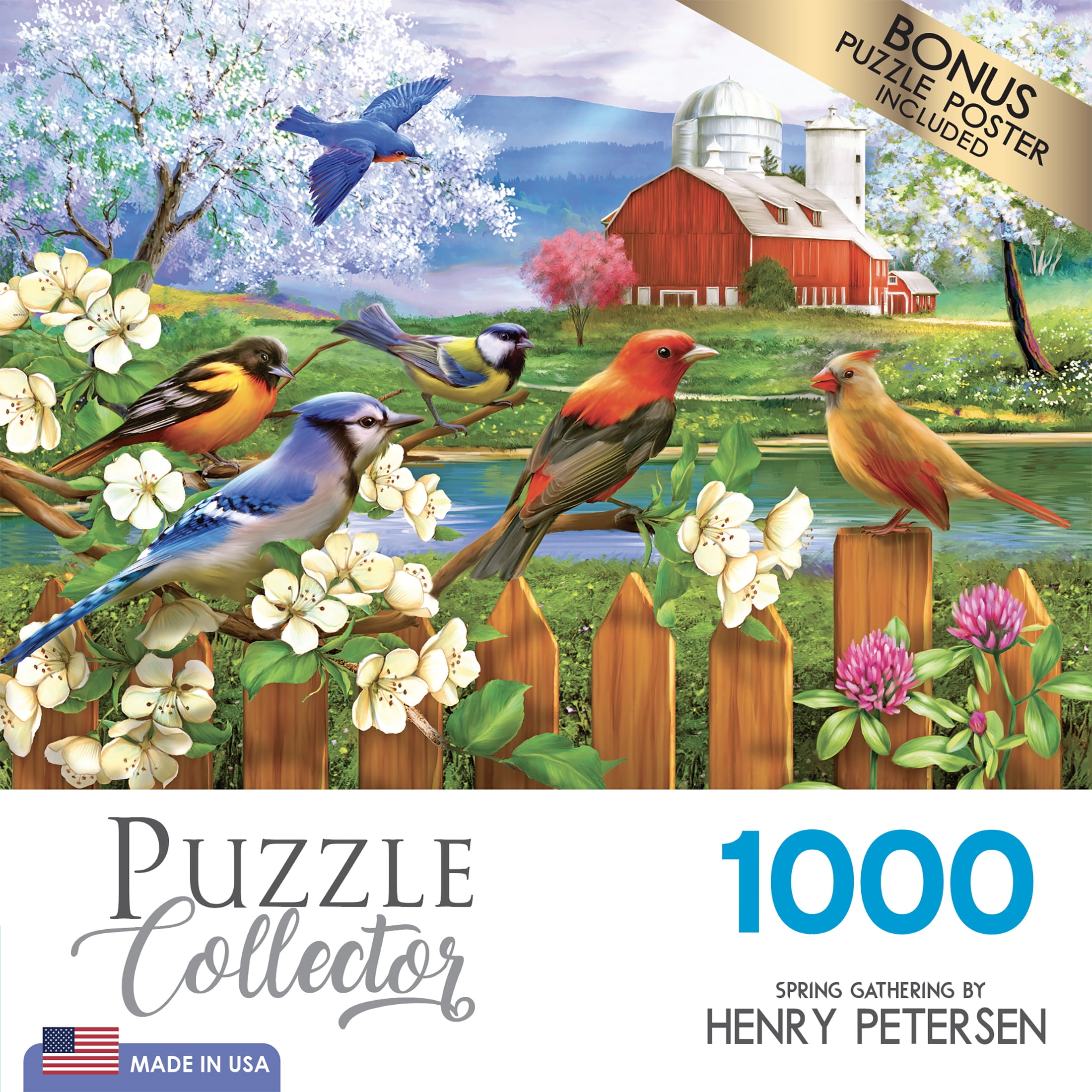 RoseArt Puzzle Collector 1000-Piece Spring Gathering Jigsaw Puzzle ...