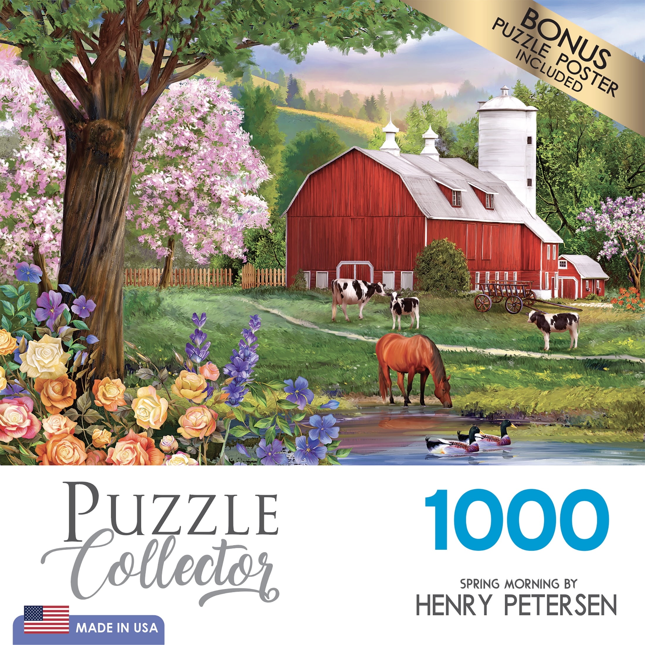 RoseArt Puzzle Collector 1000-Piece Spring Morning Jigsaw Puzzle ...